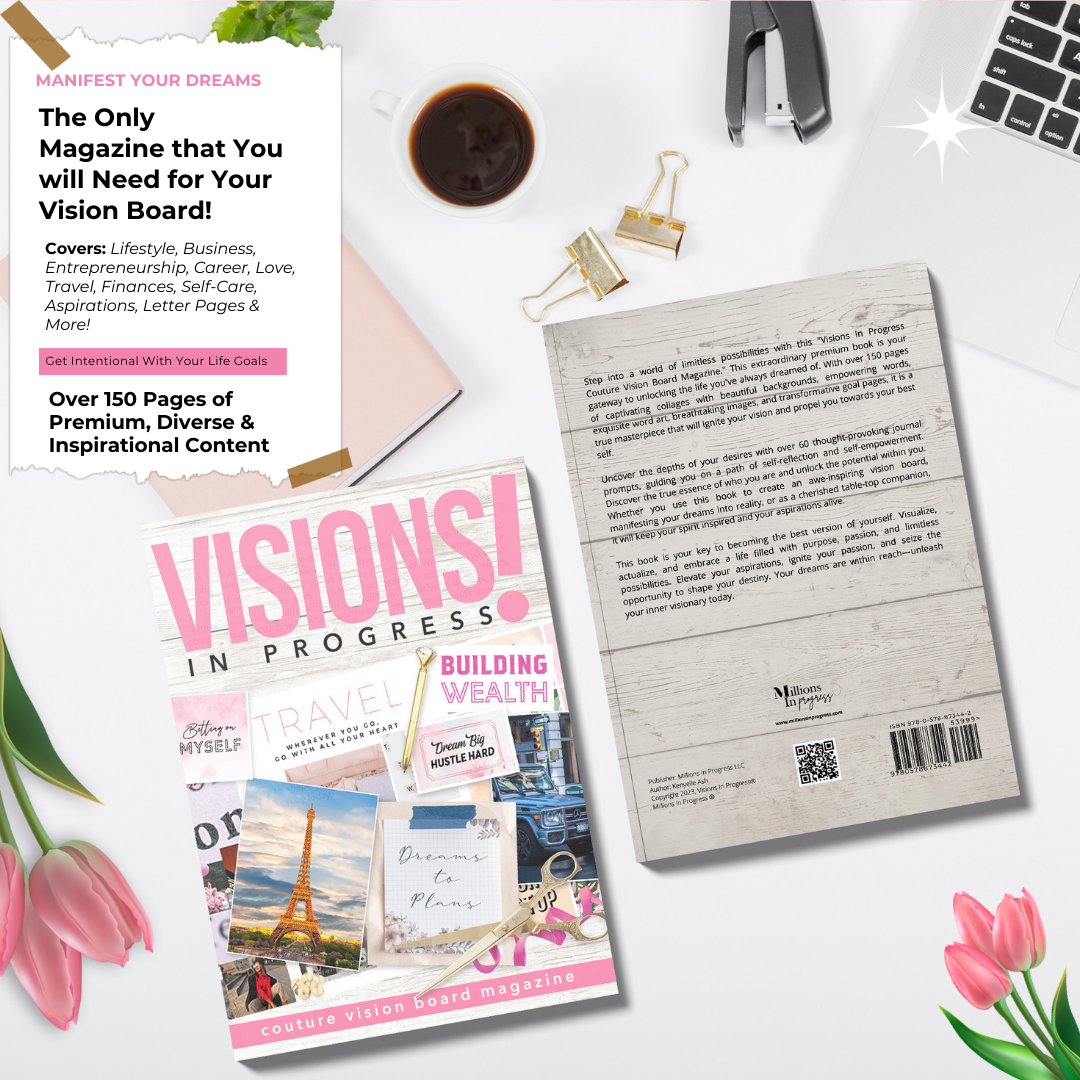 Vision Board Kit - Visions In Progress "Couture Vision Board" Magazine ...
